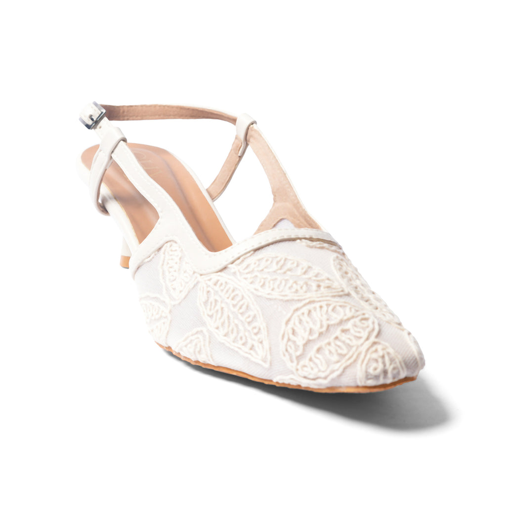 Jessica Lendrilla Shoe 7 5 Ivory
