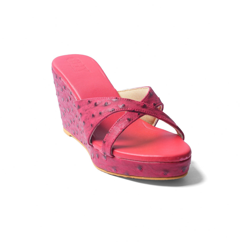 Desire Berry Pink Ostrich 3" – Cinderella by Heena Yusuf
